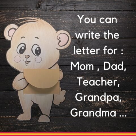 Mother's Day Craft - Letter for Mom | Fathers day Craft - Letter for ...