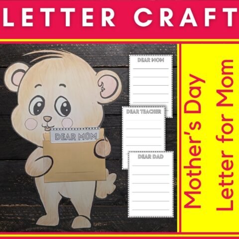 Mother's Day Craft - Letter for Mom | Fathers day Craft - Letter for ...
