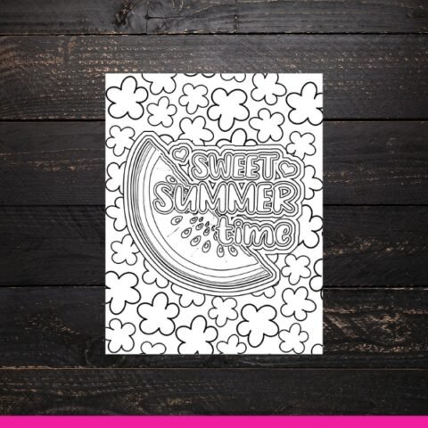 Summer Quotes Coloring Pages Sheets - Fun End of the year Activities ...