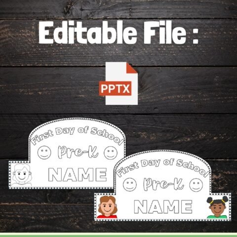 Editable Back to School Crown Hat Template for Kindergarten - Fun First ...